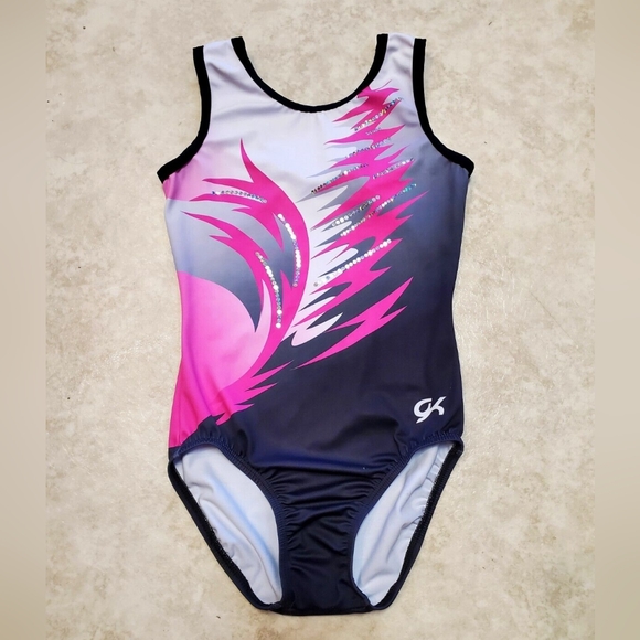GK | Other | Gk Elite Axs Extra Small Gymnastics Dance Leotard White ...